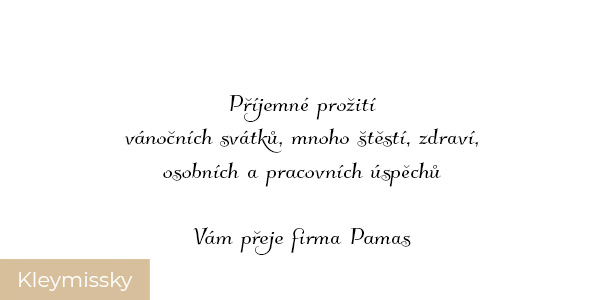 Font písma novoročenky | PAMAS