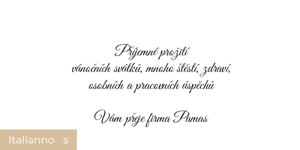 Font písma novoročenky | PAMAS