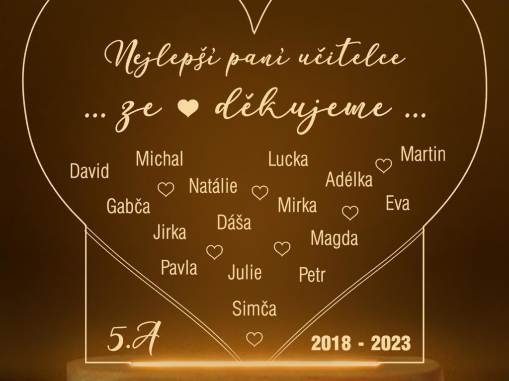 Pro paní učitelku LED023 | PAMAS